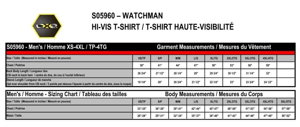 T-shirt haute-visibilité Watchman S05960